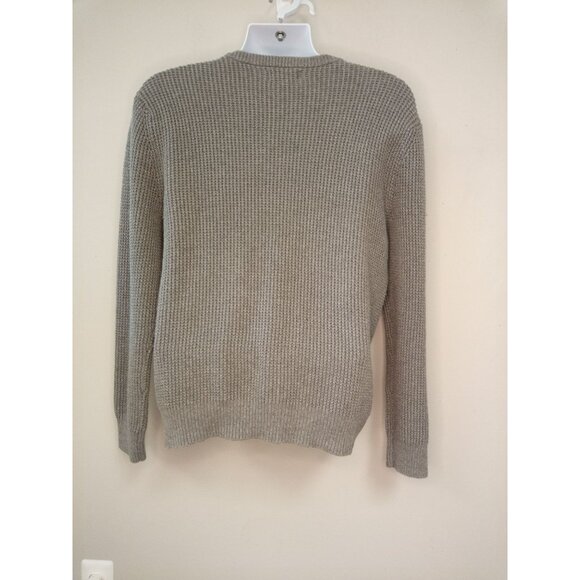 Express | Sweaters | Express Mens Express Grey Waffle Knit Sweater Size ...